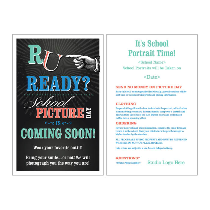 Picture Day Reminder Notices | H&H Color Lab