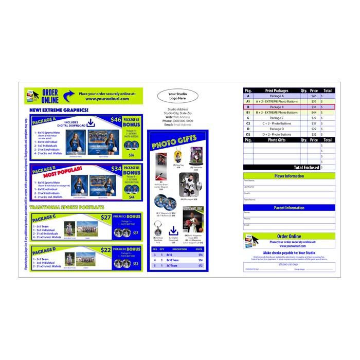Professional Sports Prepay Sales Flyers | Photo Lab | H&H Color Lab