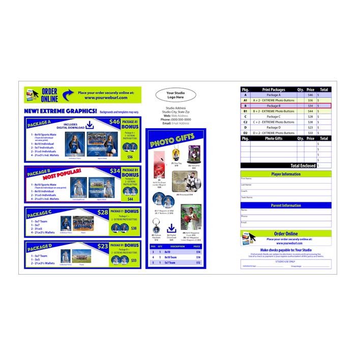 Professional Sports Prepay Sales Flyers | Photo Lab | H&H Color Lab